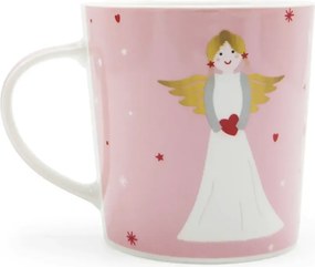 Porcelánový hrnek Anděl se srdcem, 400 ml – dárkový hrnek pro maminku, babičku a ženy se srdcem