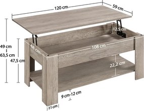 Konferenční stolek – šedá (255896750224)
