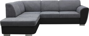 XXXLutz ROHOVÁ SEDAČKA, textil, šedá, černá MID.YOU - Sedací soupravy - 001574004009
