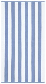 Modro-bílá bavlněná osuška 70x120 cm Stripe Jacquard – Bianca
