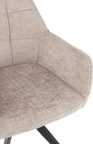 Světle šedá jídelní židle Louna - 56*58*85 cm