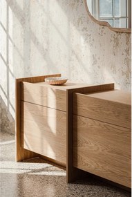 Komoda v dekoru dubu v přírodní barvě 146x76x51 cm Hido – noo.ma