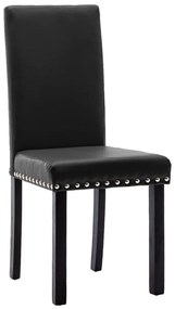 Petromila Jídelní židle 2 ks černé PVC