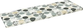 Bellatex Sedák na lavici hladký Šedá,Bílá 40x140 cm