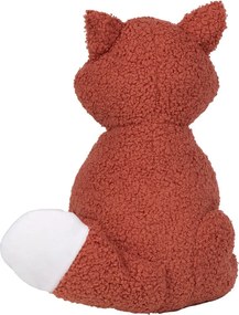 Rezavá dveřní zarážka liška Fox - 15*14*22 cm