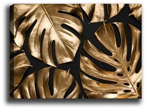 Obraz GOLDEN MONSTERA 70 x 100 cm