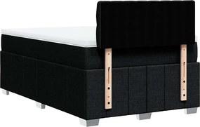 Box spring postel s matrací černá 120x200 cm textil 3287044