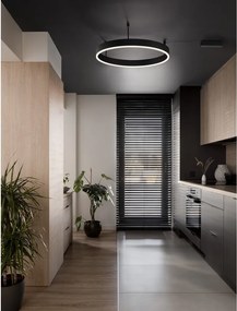 Matně černé hliníkové LED stmívatelné stropní svítidlo Motif – Nova Luce