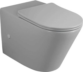 Sapho Paco - WC kombi mísa, vario odpad, Rimless, šedá PC1012GR-111