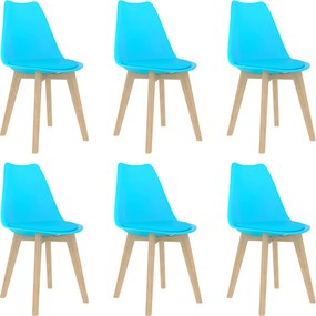 vidaXL Jídelní židle 6 ks plast [274852] Barva: Šedá