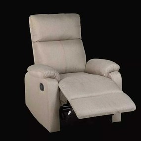 LuxuryForm DESIGN Televizní křeslo CARLOS s polohováním - béžové
