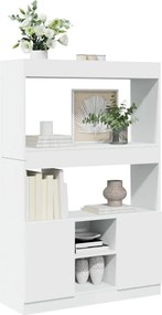 Skříň highboard bílá 92 x 33 x 140 cm kompozitní dřevo 3309609