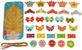 Lucy  Leo Princezna dřevěný šněrovací provlékací set / od 3 let
