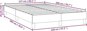 vidaXL Box spring postel 120 x 200 cm umělá kůže [3120689] Barva: Bílá