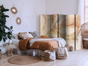 Pokojová zástěna Desert Abstraction - Beige Composition Imitating Marble II [Room Dividers]