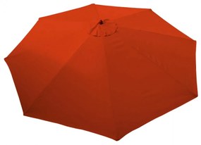 Slunečník Florida Ø 3,5m - polyester/dřevo 7kg - terakota