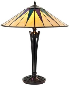 Endon 64045 - Stolní lampa Tiffany DARK STAR 2xE27/60W/230V pr. 49 cm