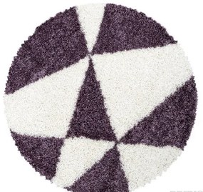 Kusový koberec Tango kruh 3101 lila - 80 x 80 cm