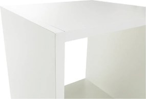 Regál pyramida, bílý, DTD laminovaná, NORAH