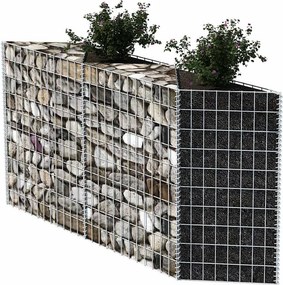 Gabionový koš pozinkovaná ocel 120 x 30 x 100 cm 142539