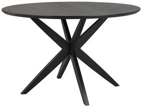Rowico Černý dubový jídelní stůl Calverton 120 cm