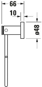 Duravit 99211000 - Nástěnný věšák na ručníky D-CODE lesklý chrom