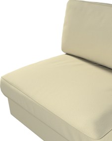 Potah na neskládací křeslo IKEA Kivik barva krémová látka lesklé, pletený vzor