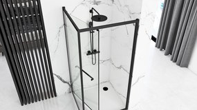 Rea, Sprchový kout Rea Space In Black 80x100, KPL-K0882