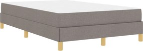 Postel s boxspringem Taupe 120 x 190 cm textil 3398553