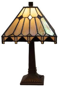 Stolní lampa Tiffany ve stylu art deco Nicole – 23x23x38 cm