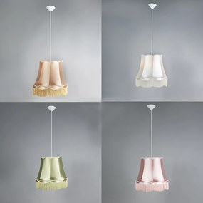 Sada 4 retro závěsných lamp barevných 45 cm - Granny