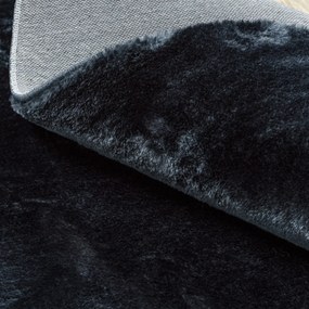 Dywany Łuszczów, Kusový koberec Visco Rabbit Dark grey 5 kruh, 200x200 (průměr) kruh, šedá, dětský pokoj
