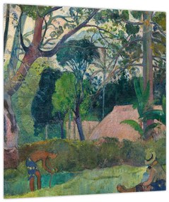 Obraz - Paul Gauguin, Te raau rahi (The Big Tree), reprodukce (30x30 cm)