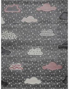 Vopi | Dětský koberec Avanos Kids 8575a šedý - 120 x 170 cm