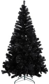 Černý umělý vánoční stromek, 180cm 708 větví