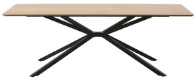 Jídelní stůl s deskou v dubovém dekoru 100x200 cm Cesura – Unique Furniture