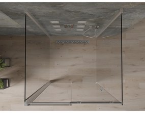 Mexen Omega 3-stěnový sprchový kout 100x100 cm, 8mm čiré sklo - chromový profil, 825-100-100-01-00-3S
