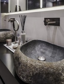 Indera The Lavabo Batu Kali 57016 Umyvadlo z přírodního říčního kamene - malé