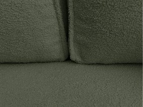 Rozkládací oboustranná sedací souprava do L SMART BOUCLE 232x143 cm, tmavě zelená
