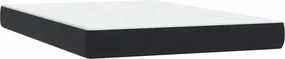 Box spring postel s matrací černá 160x210 cm samet 3316505