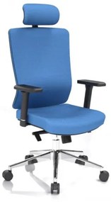 Kancelářská židle Vella, modrá s hlavovou opěrkou VELLA AF B16