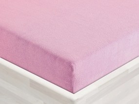 Froté napínací prostěradlo FR-008 Růžová lila 180 x 220 - výška 20 cm