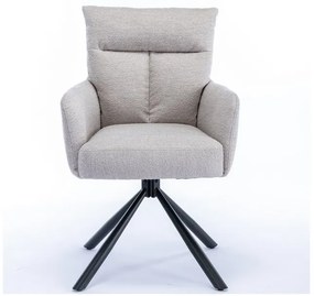 Designová otočná židle Maddison béžová