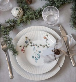 Bílý hluboký porcelánový talíř s vánočním motivem ø 21 cm Hammershøi Christmas – Kähler Design