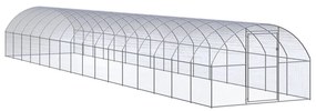 Venkovní klec pro kuřata 3 x 16 x 2 m pozinkovaná ocel 3095469