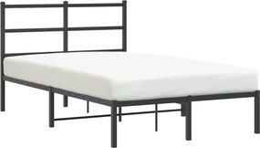 vidaXL Kovový rám postele s čelem 120 x 190 cm [355362] Barva: Bílá