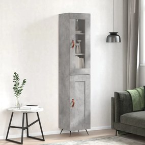 vidaXL Skříň highboard 34,5 x 34 x 180 cm kompozitní dřevo [3199465] Barva: Betonová šedá