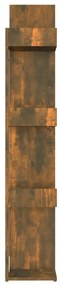 Knihovna kouřový dub 86 x 25,5 x 140 cm kompozitní dřevo - Default Title