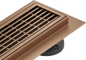 Mexen Flat 360° M33 sprchový žlab 50 cm, měděná matná, 1C33050-40