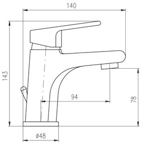 RAV Slezák CO127.0 - Umyvadlová baterie + výpusť COLORADO 14,3 cm lesklý chrom